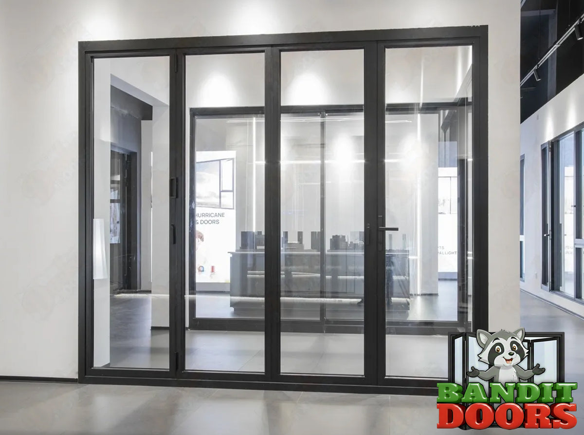 120" x 96" Bandit Bifold Door | Recycled Aluminum | Backyard Bandit
